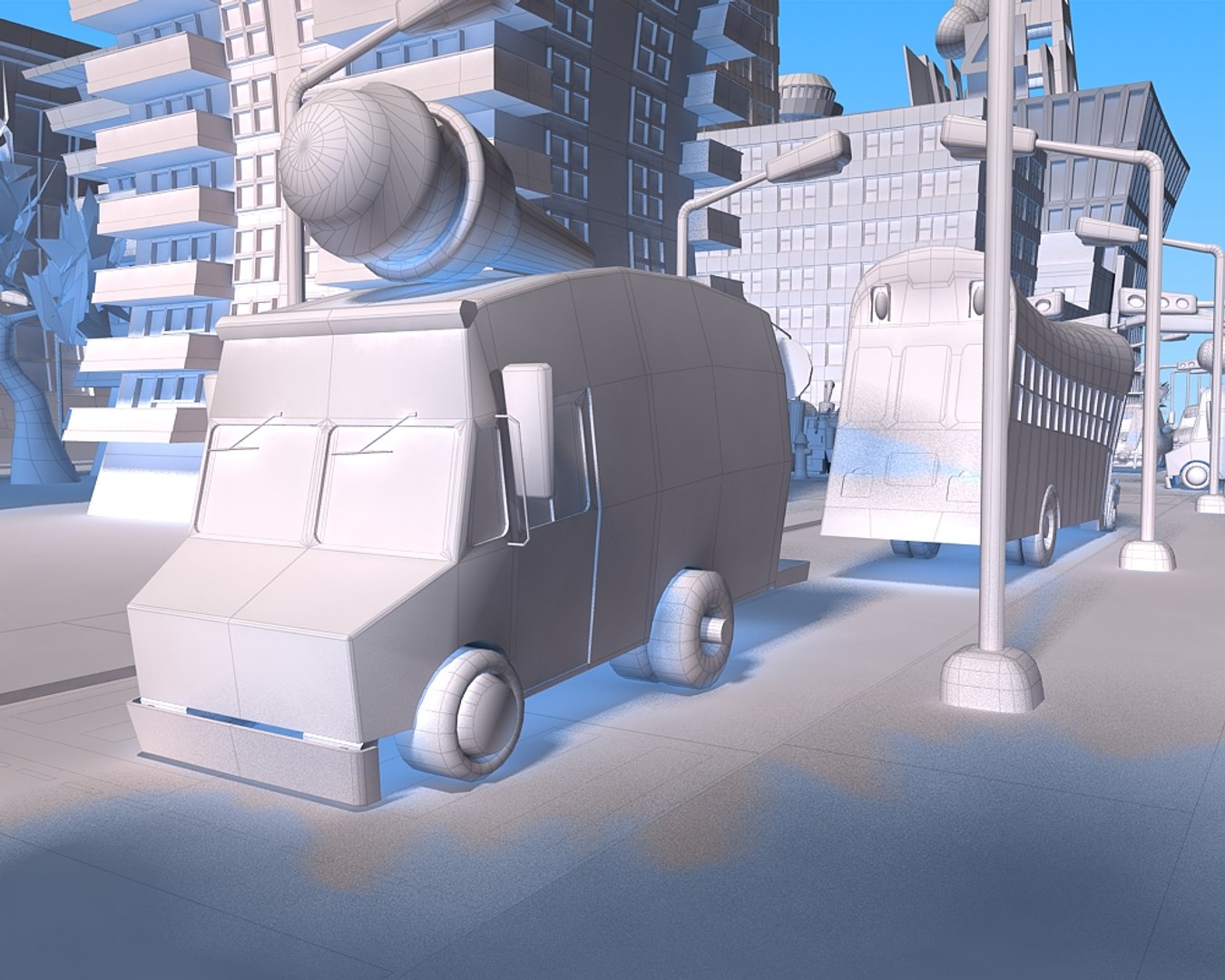Cartoon City Toon Cars 3D Model - TurboSquid 1357439