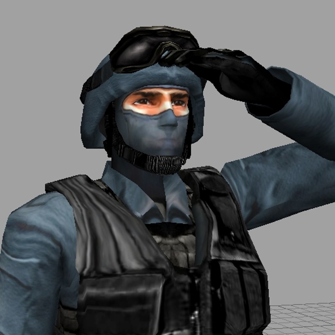 Free Fbx Model Soldier Military Character Rigged