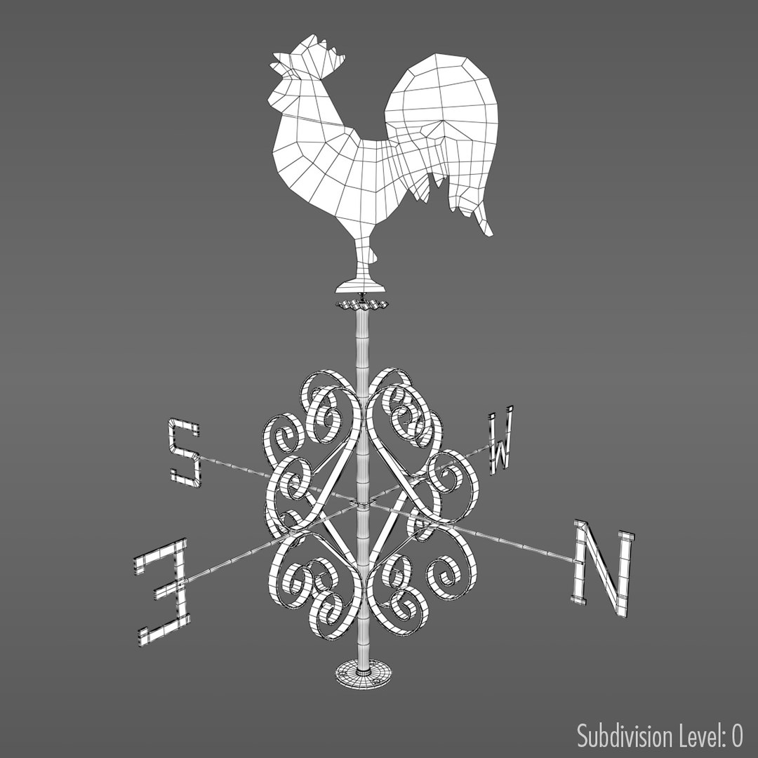 Weather Vane 3D Model - TurboSquid 1197763