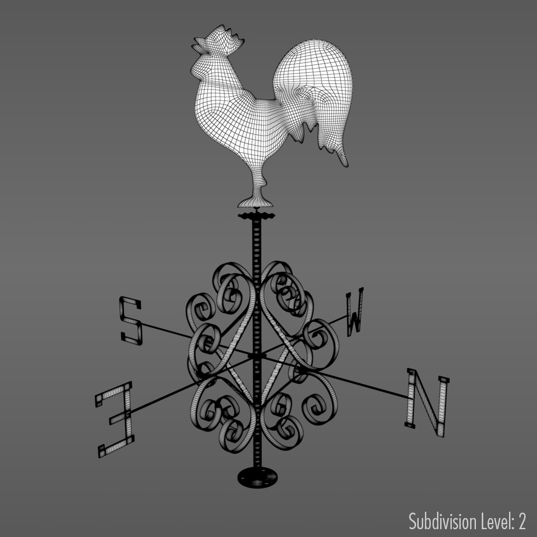 Weather Vane 3D Model - TurboSquid 1197763