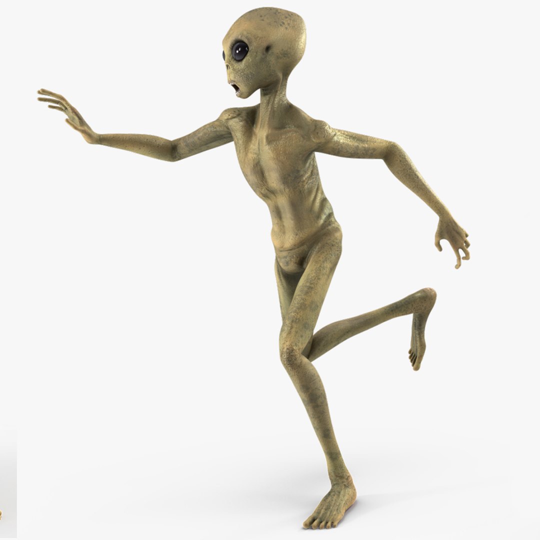 3D Model Humanoid Alien Creature Rigged For Cinema 4D - TurboSquid 1882957