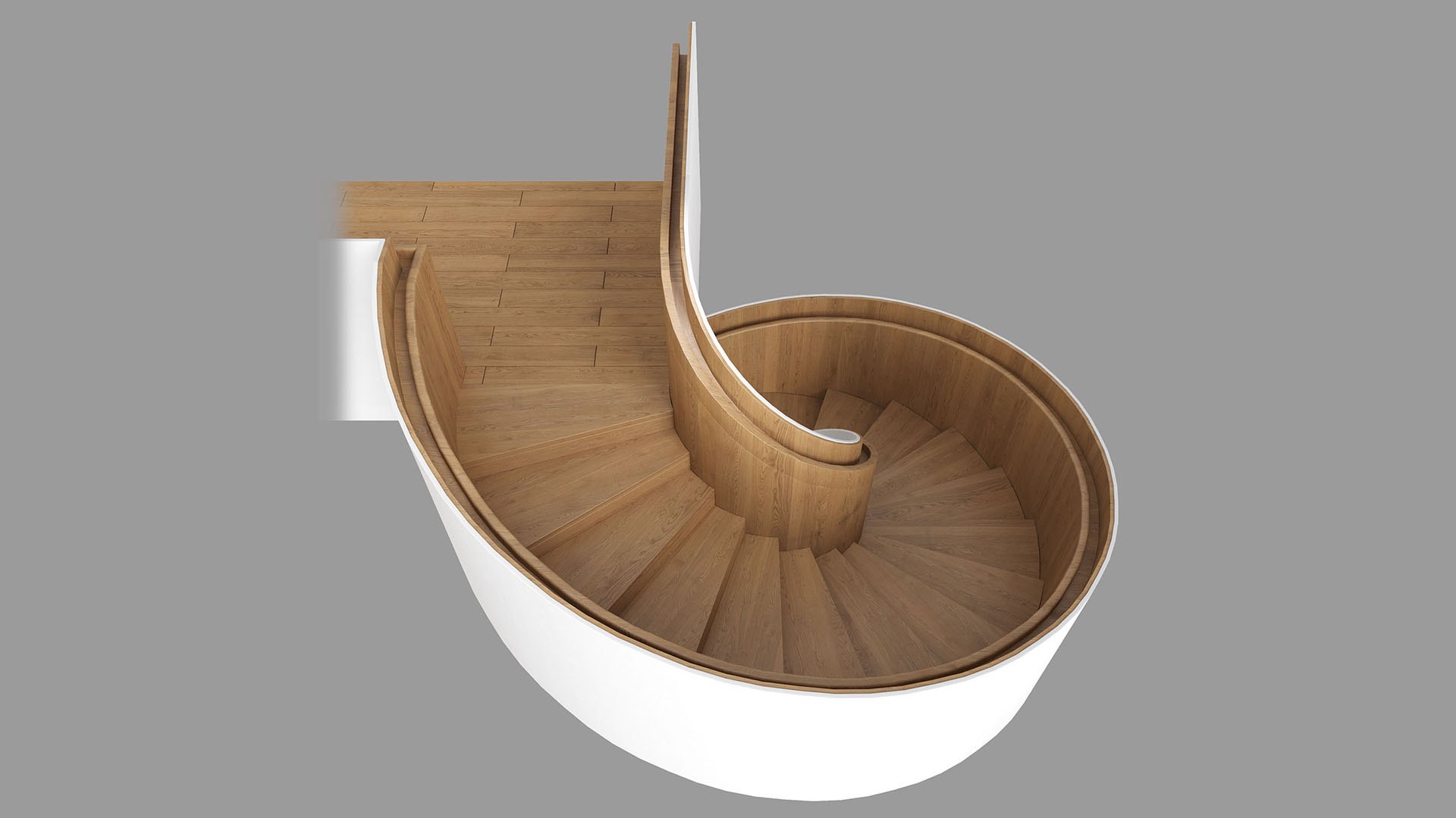 3D spiral interior stair 01 - TurboSquid 2173414