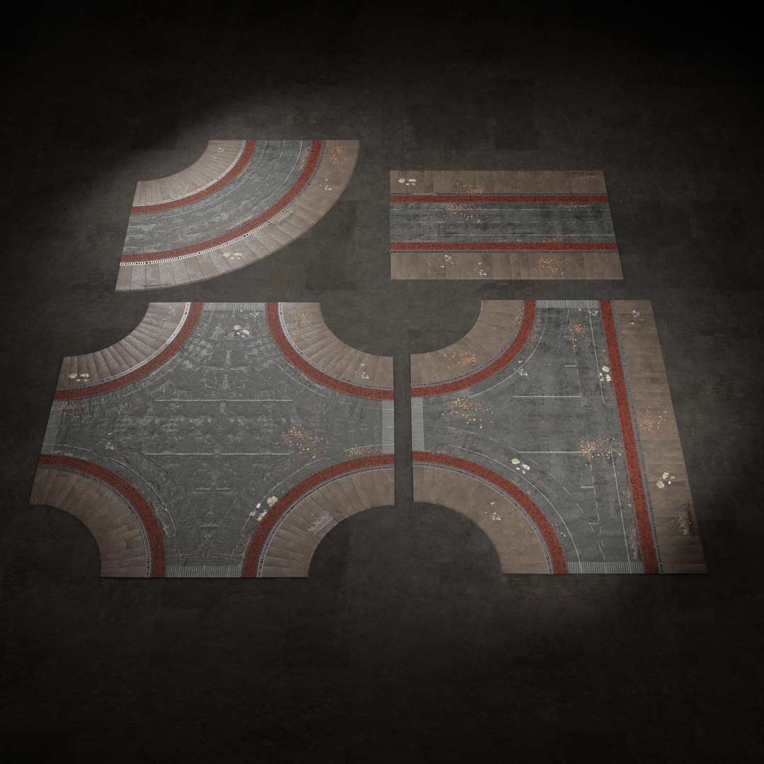 3D URBAN STREET KIT MODULAR ASSET - TurboSquid 2220657