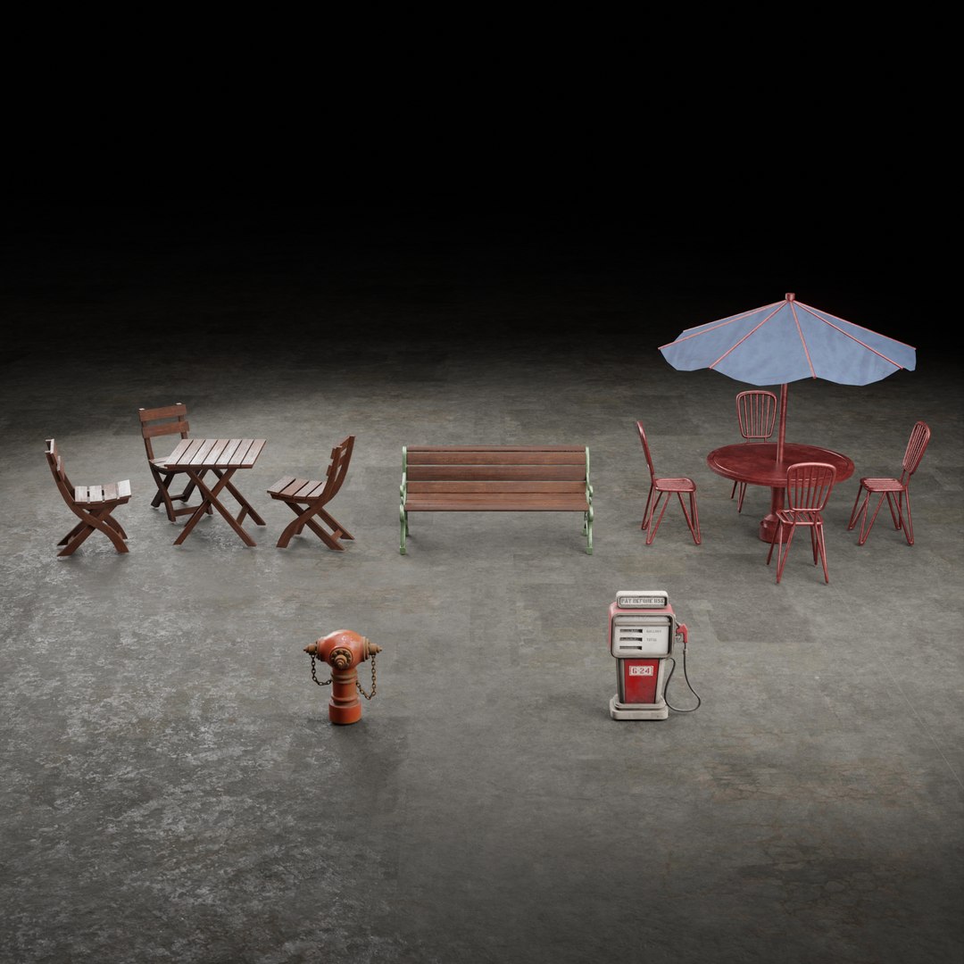 3D URBAN STREET KIT MODULAR ASSET - TurboSquid 2220657