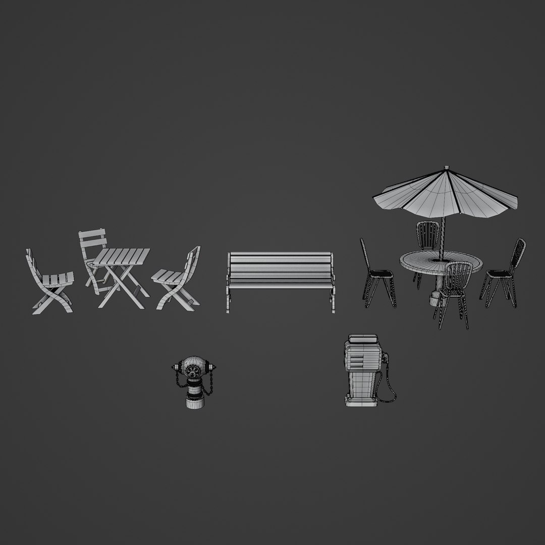 3D URBAN STREET KIT MODULAR ASSET - TurboSquid 2220657