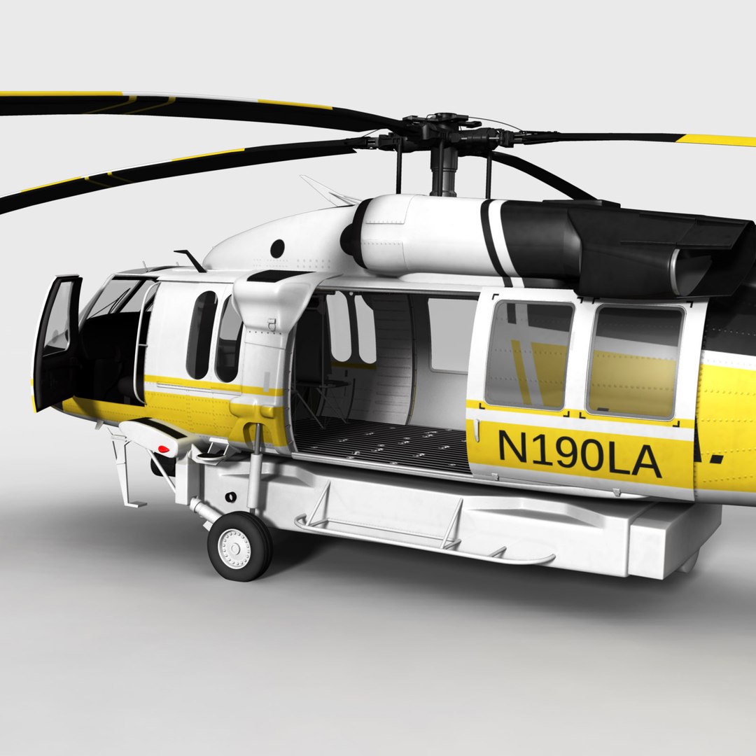 3d Model S-70 Firehawk S-70a Blackhawk Helicopter