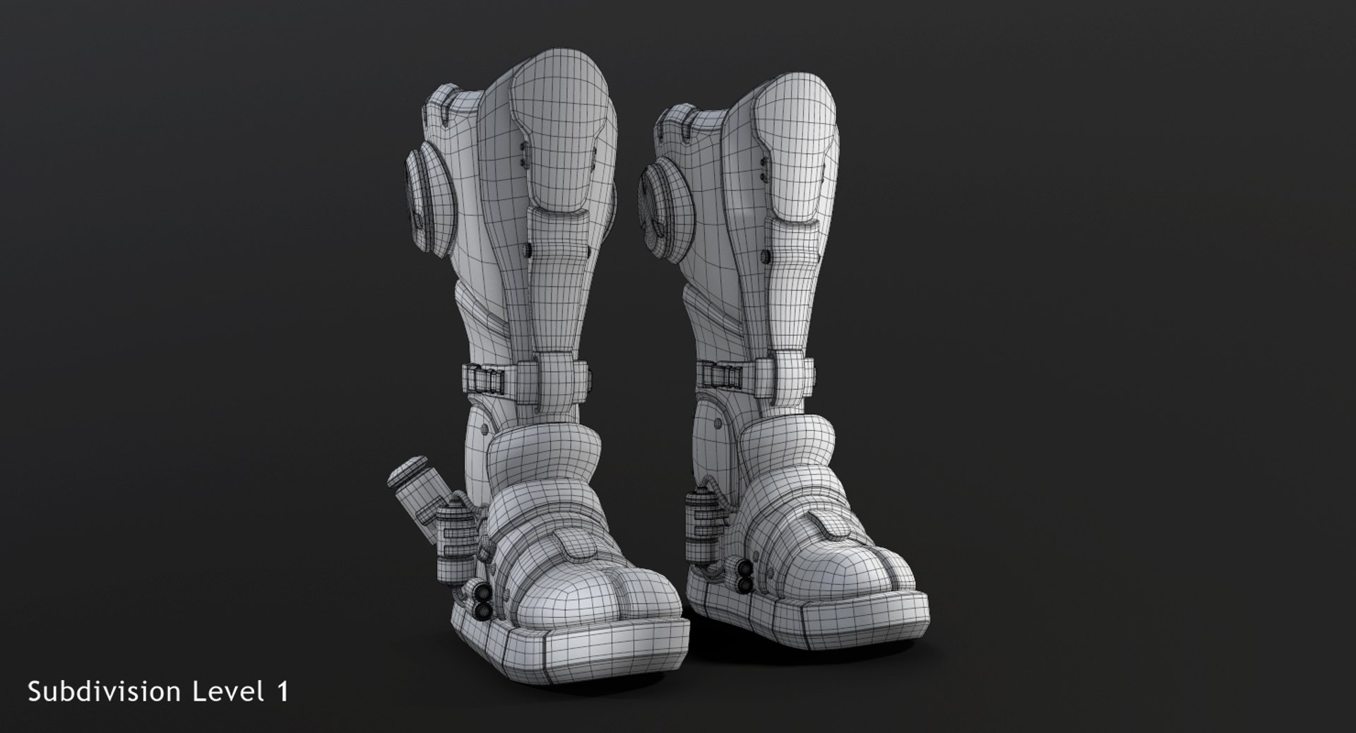 Sci-fi Boots 3d C4d
