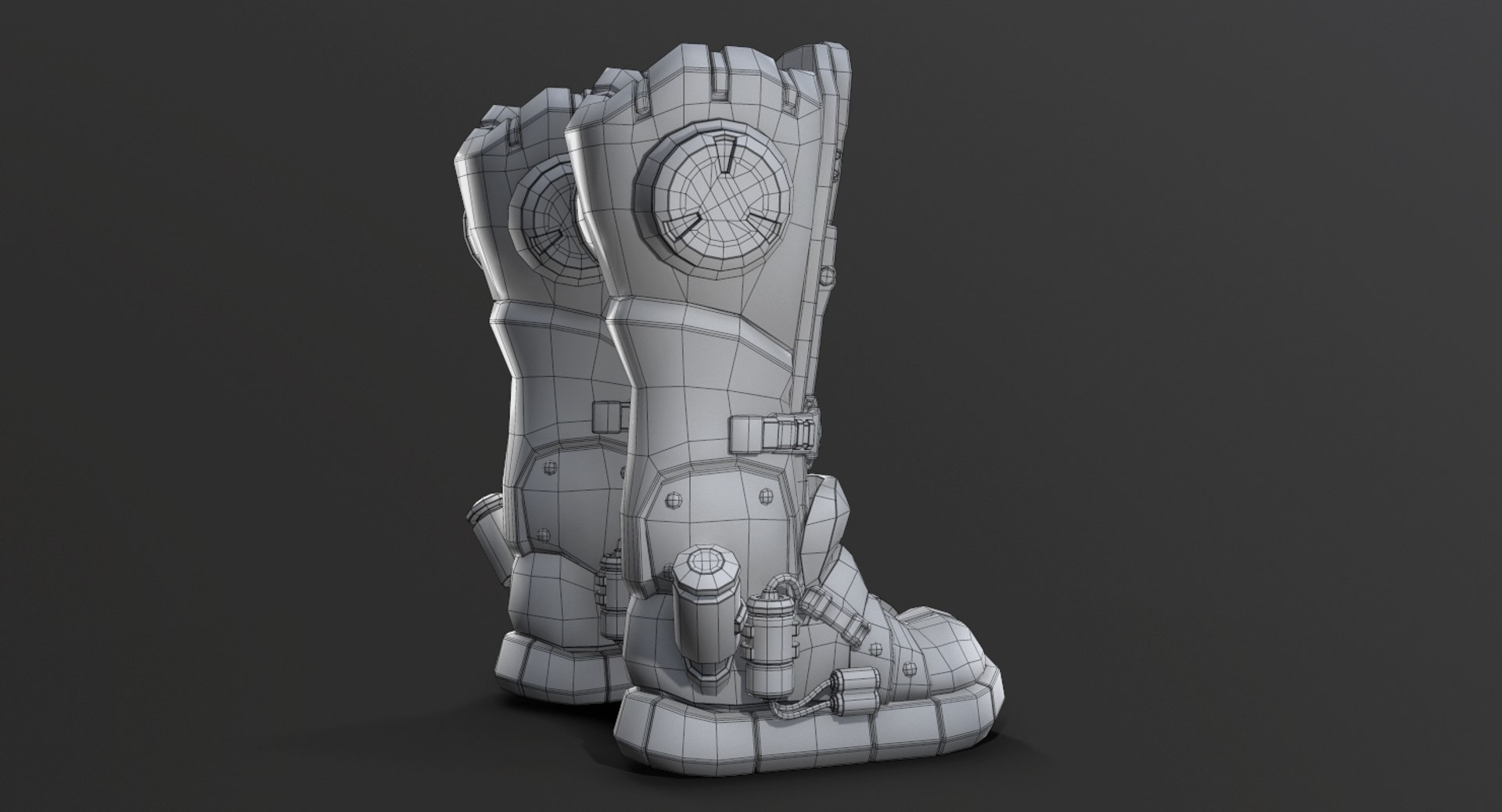 Sci-fi Boots 3d C4d