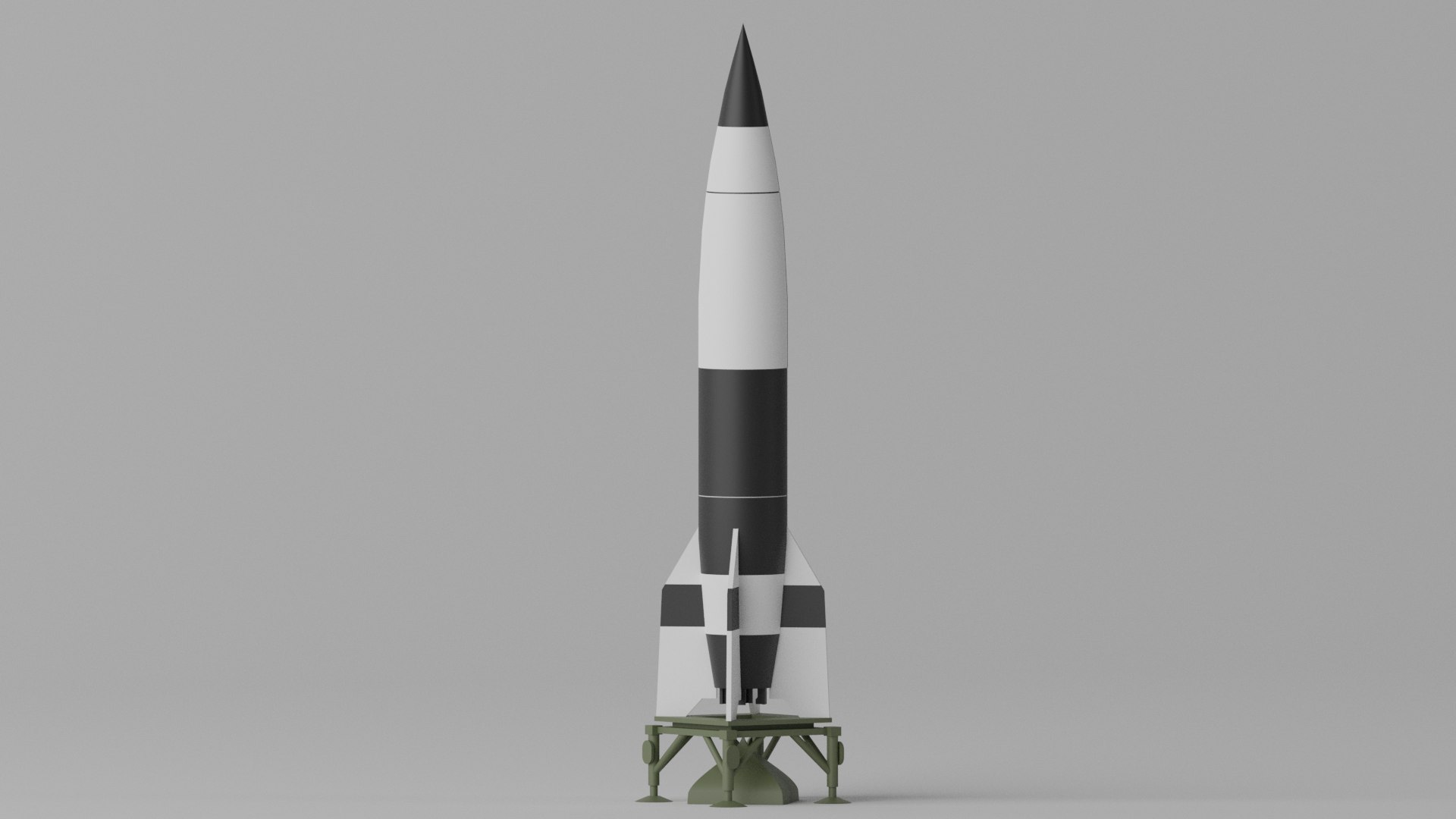 3D Model WW2 V2 Rocket Missile - TurboSquid 2150676