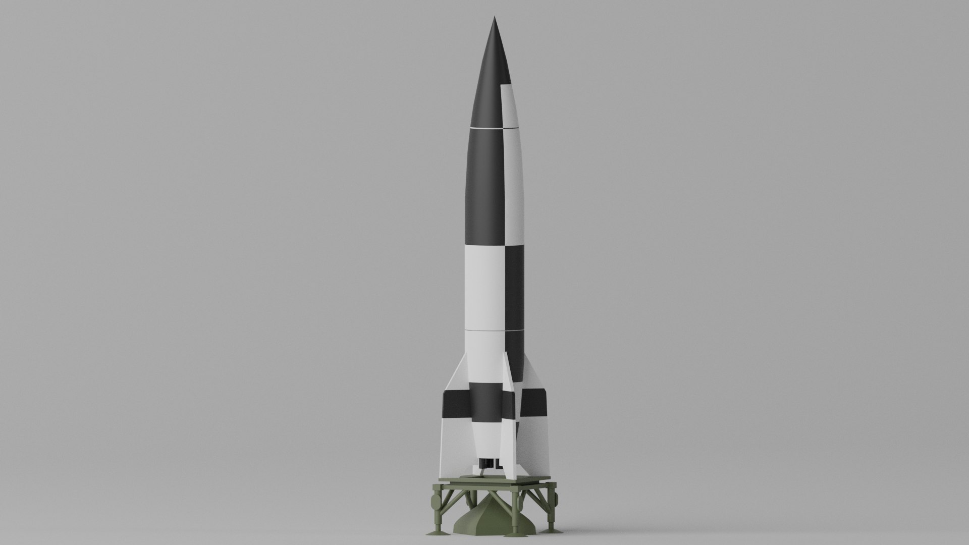 3D Model WW2 V2 Rocket Missile - TurboSquid 2150676