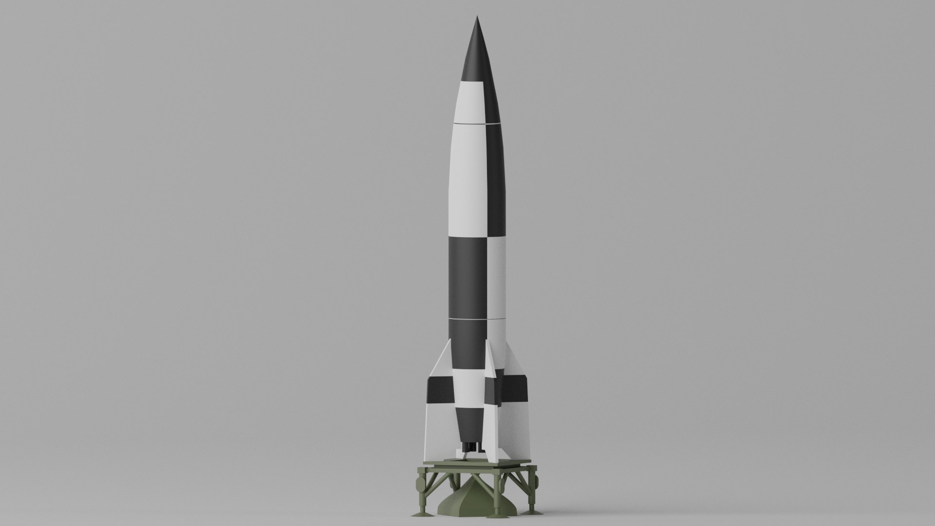 3D Model WW2 V2 Rocket Missile - TurboSquid 2150676