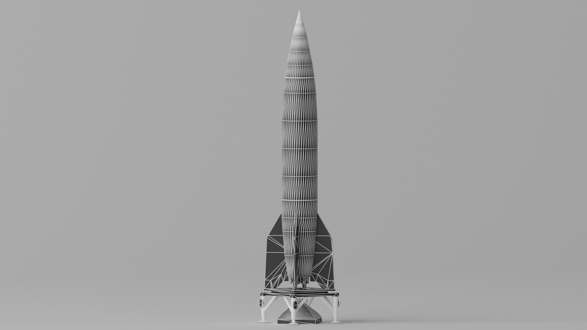 3D Model WW2 V2 Rocket Missile - TurboSquid 2150676