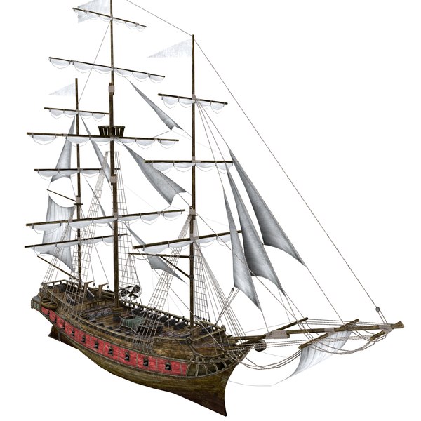 3D clipper sailing ship - TurboSquid 1520076