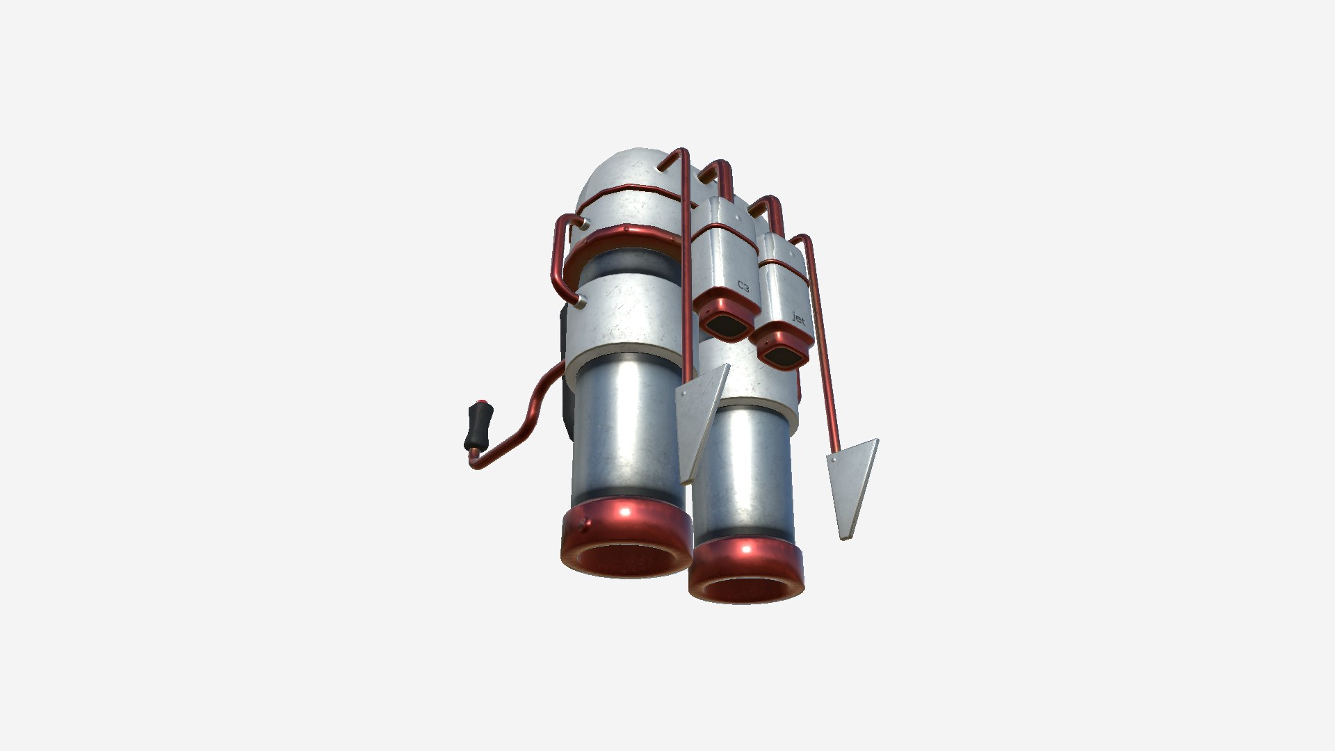 3D Model Jetpack C07 Red Steel - SciFi Character Design - TurboSquid ...