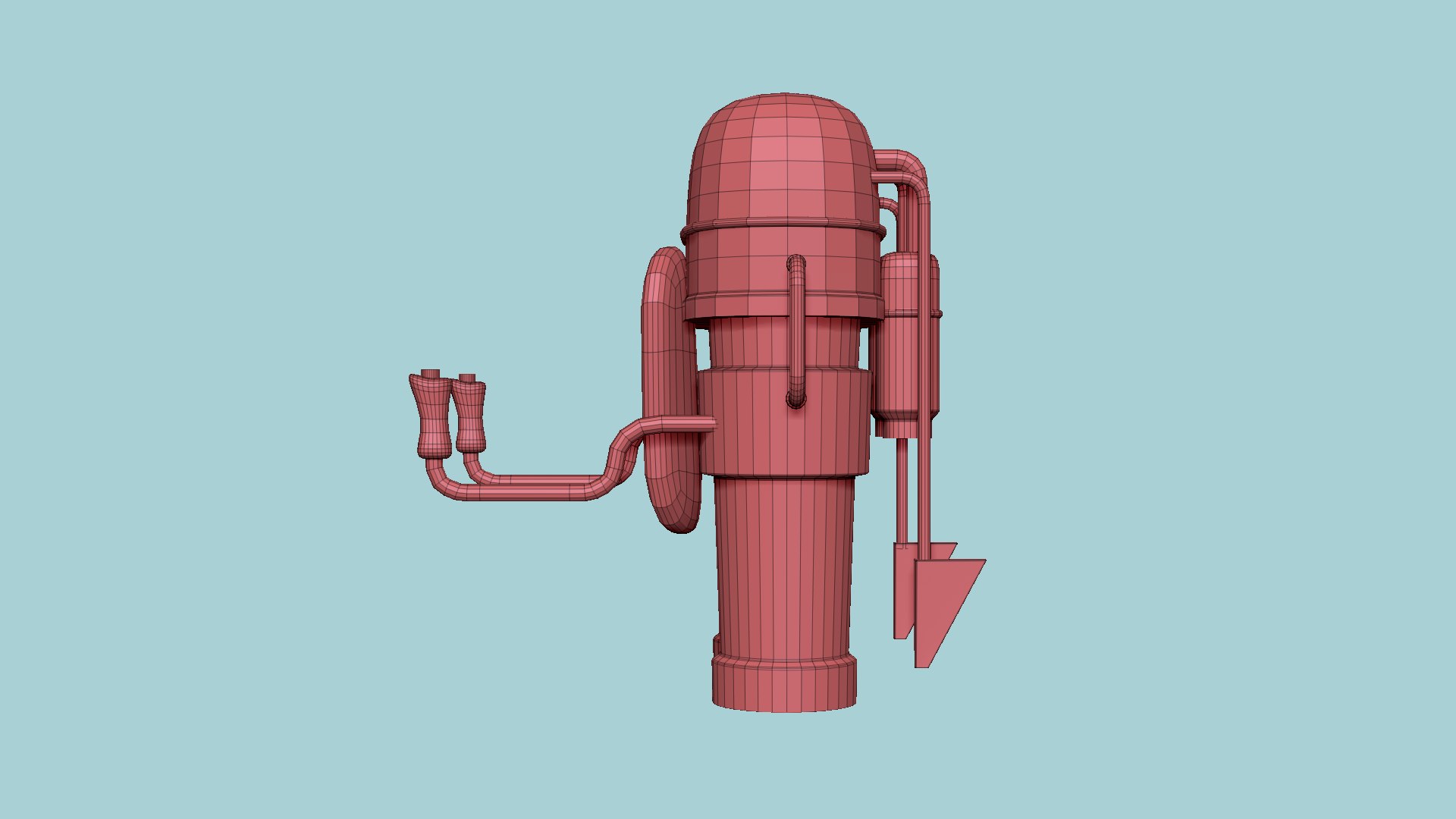 3D Model Jetpack C07 Red Steel - SciFi Character Design - TurboSquid ...