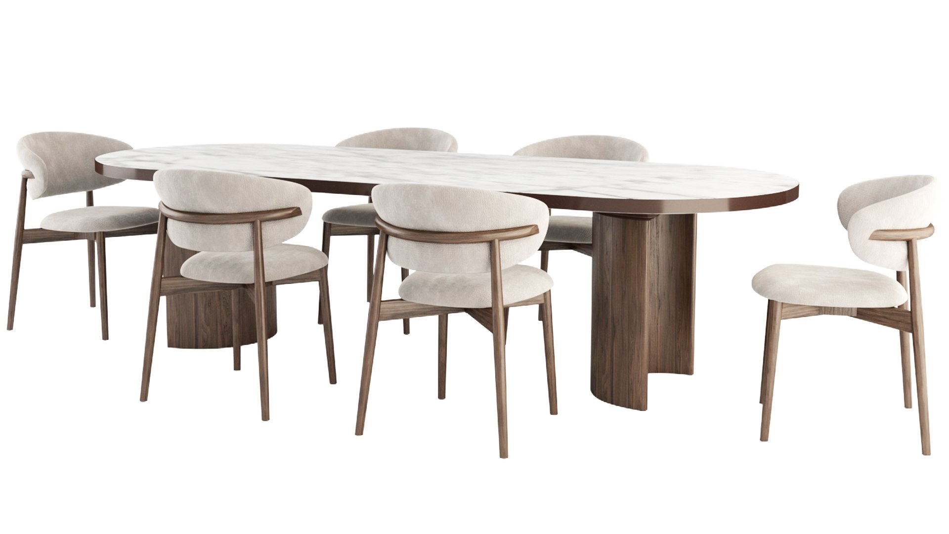 3D Oleandro Chair And Blevio Table Model - TurboSquid 2071579