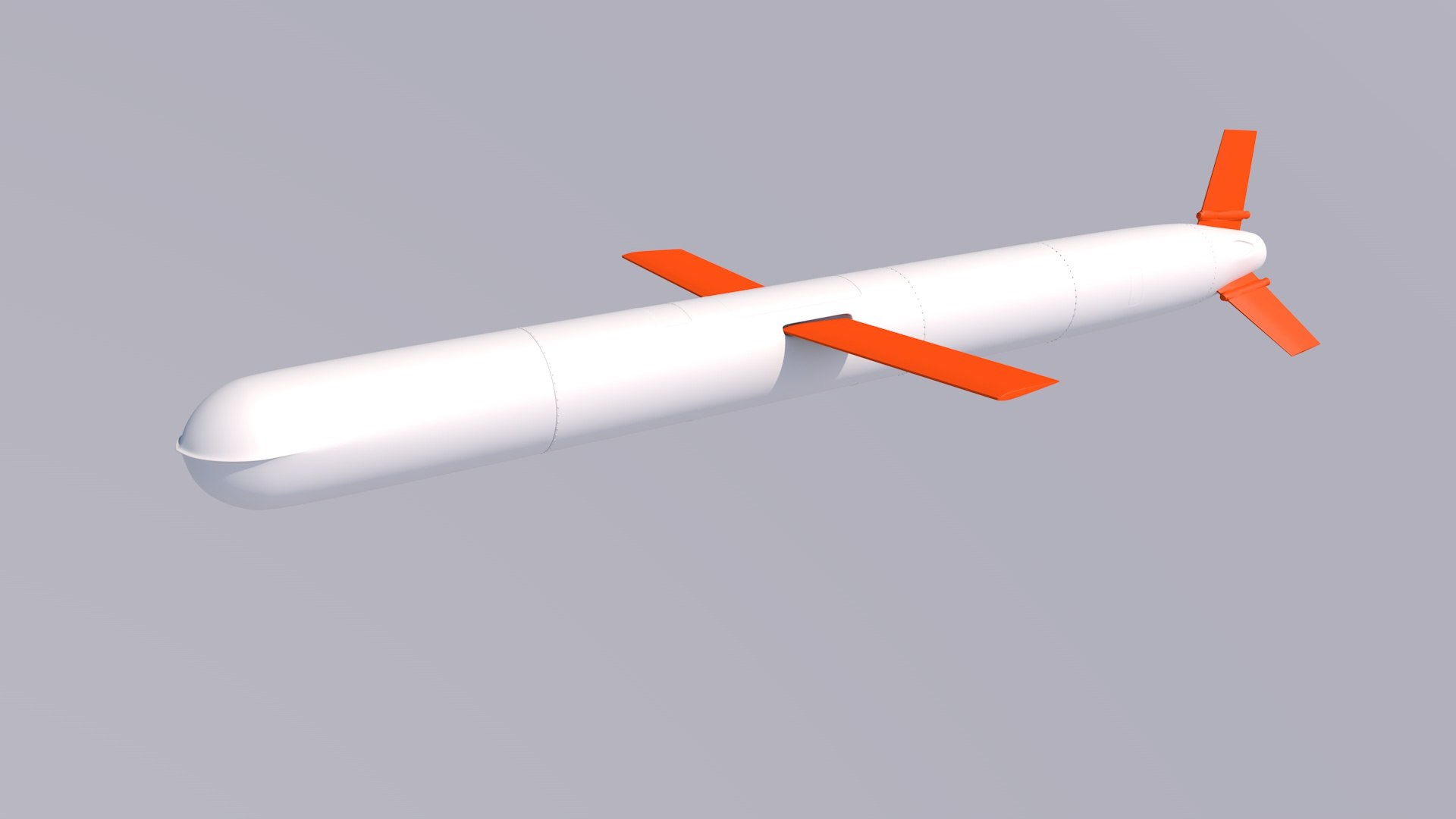 Tomahawk Cruise Missile 3D Model - TurboSquid 2267454
