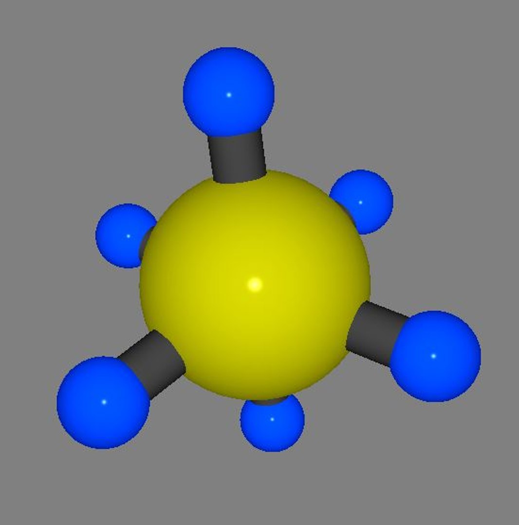 Ethane molecule model - TurboSquid 1184160