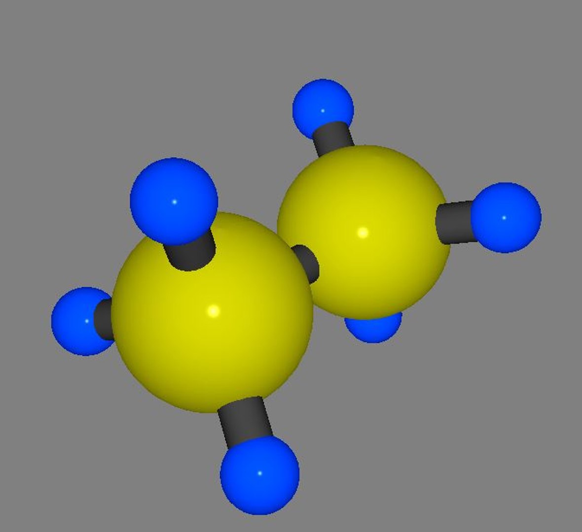 Ethane molecule model - TurboSquid 1184160