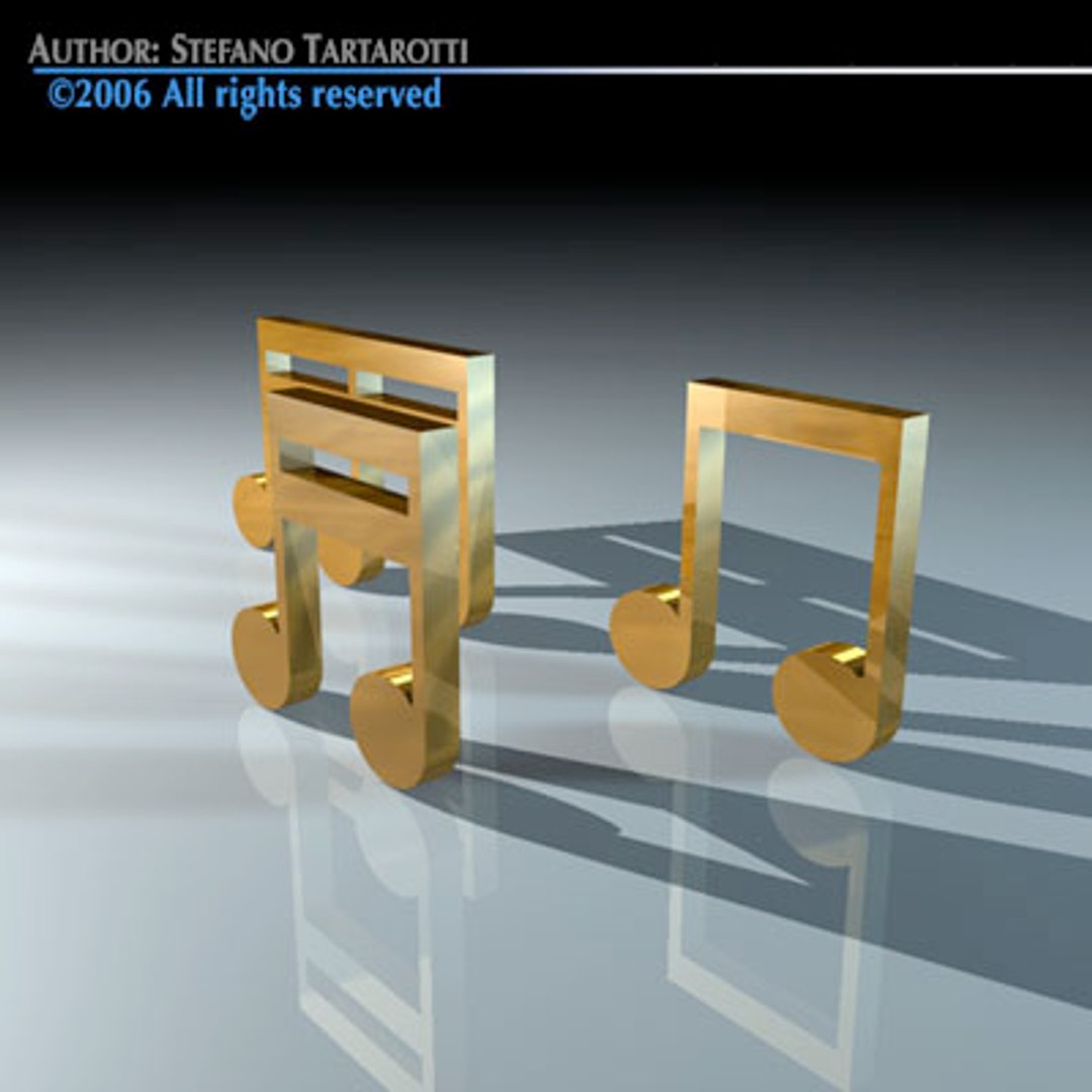 Musical Notes 3d Dxf