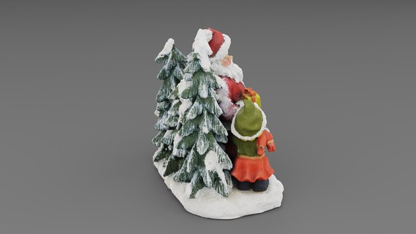 modelo 3d Escena navideña de Papá Noel modelo 3d - TurboSquid 2006615