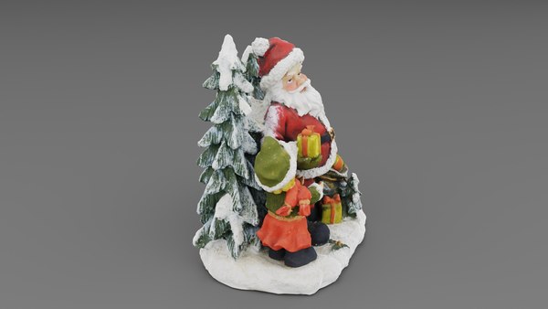 modelo 3d Escena navideña de Papá Noel modelo 3d - TurboSquid 2006615
