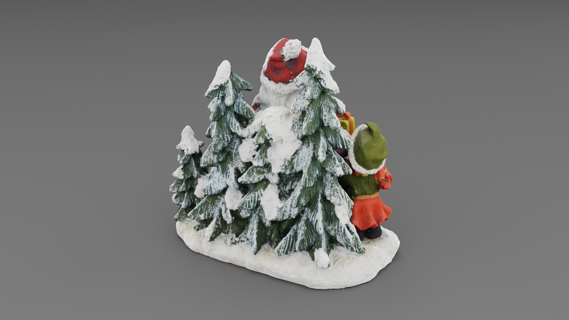 3D Santa Claus Cristmas scene 3D model model - TurboSquid 2006615