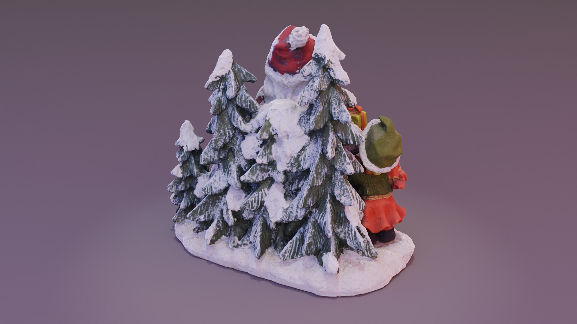 3D Santa Claus Cristmas scene 3D model model - TurboSquid 2006615