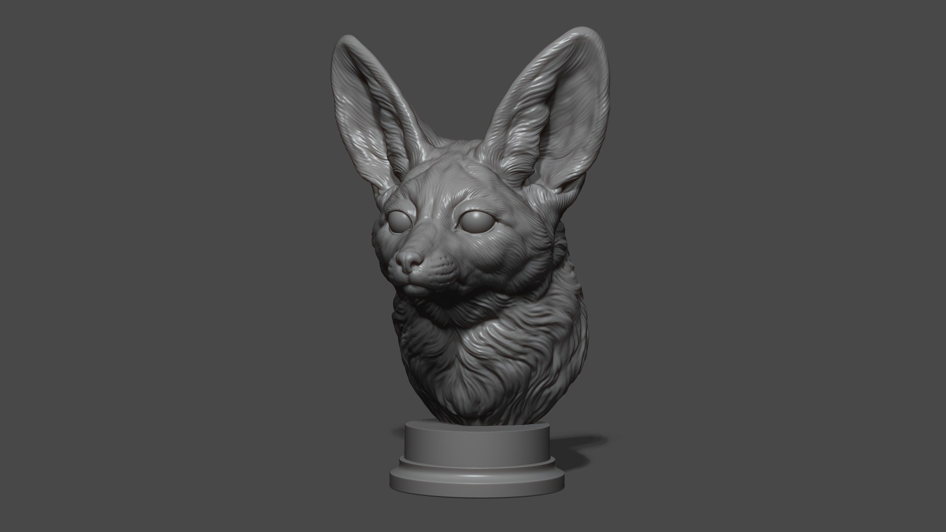 3D Fennec Fox Head Model - TurboSquid 2259004