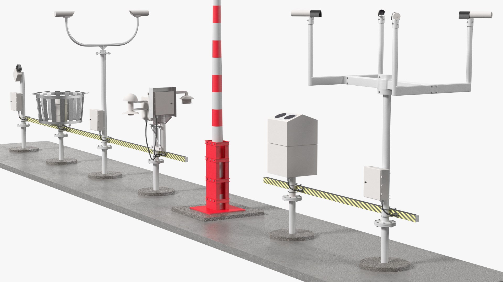 3D Automated Weather Observing System Set - TurboSquid 1780497