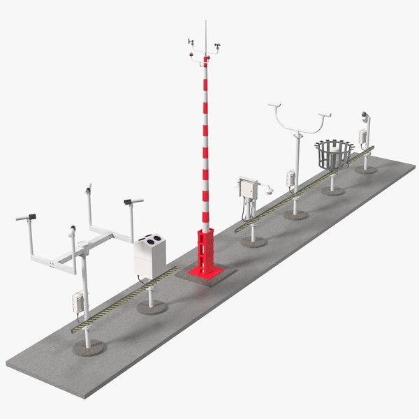 3D Automated Weather Observing System Set - TurboSquid 1780497