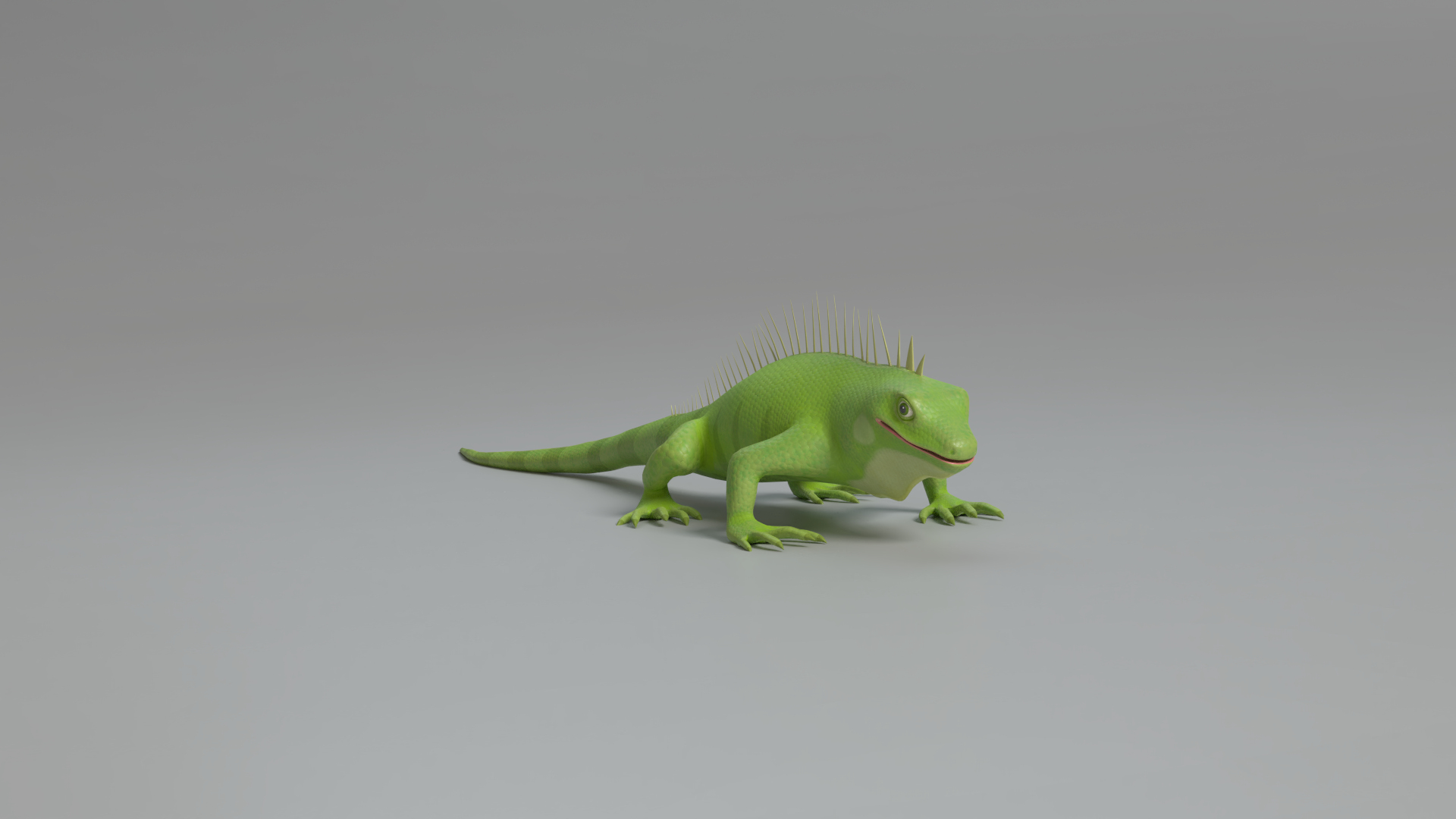 3D Cartoon Iguana - TurboSquid 1508508