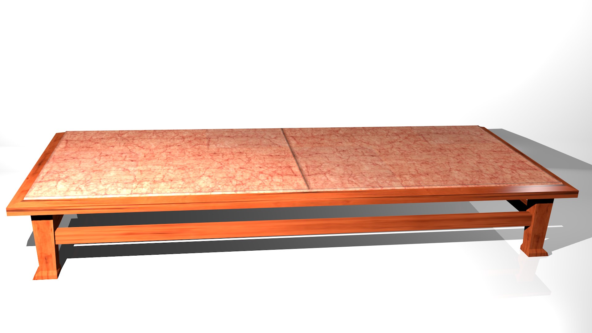 3d table w stone topped model