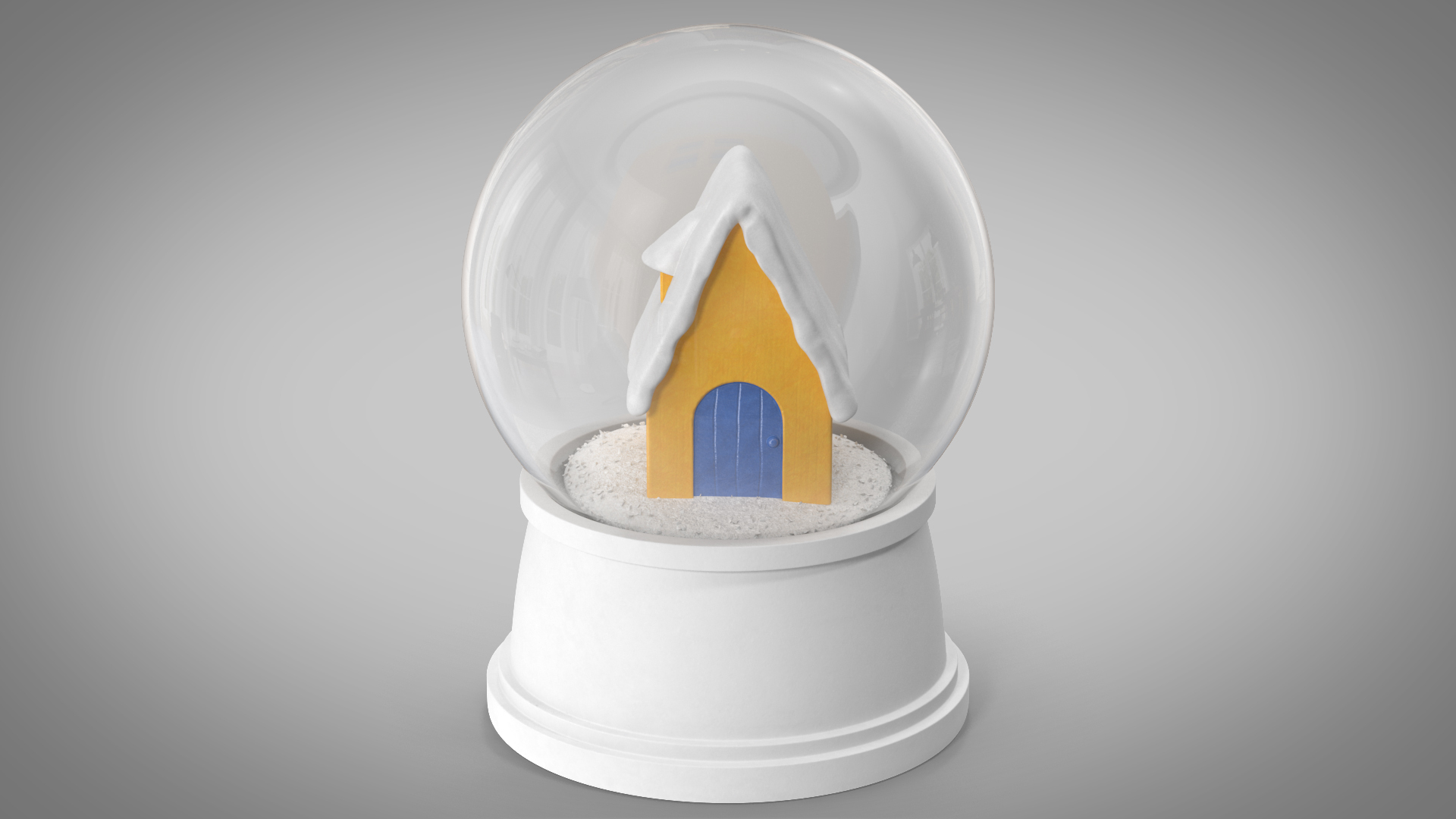 3D Snow Globe House 3 - TurboSquid 1540379