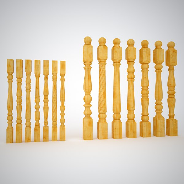 3ds architectural balusters pack urn