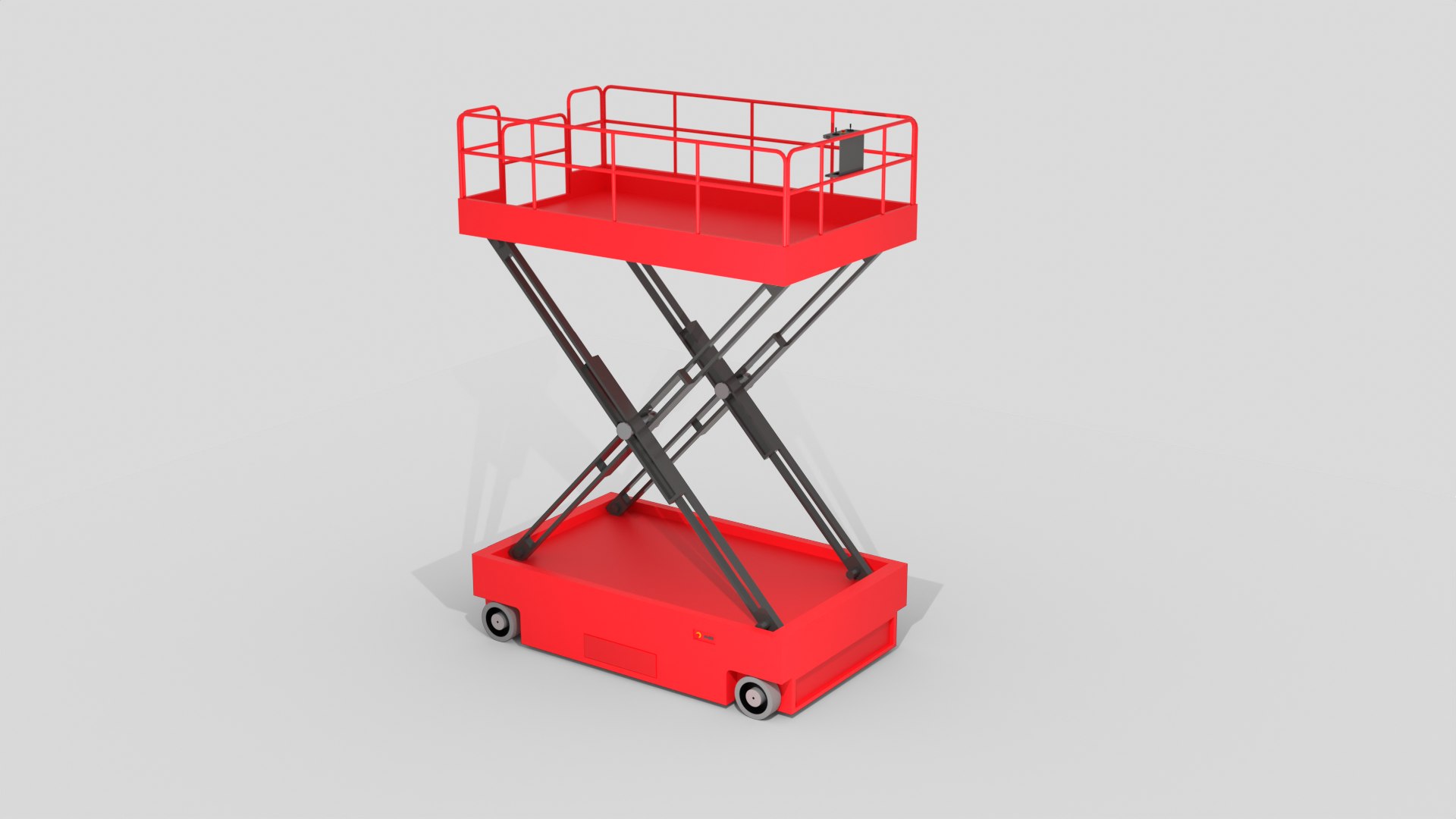 3D Model Scissor Lifter - Manlift Low-poly - TurboSquid 2181150