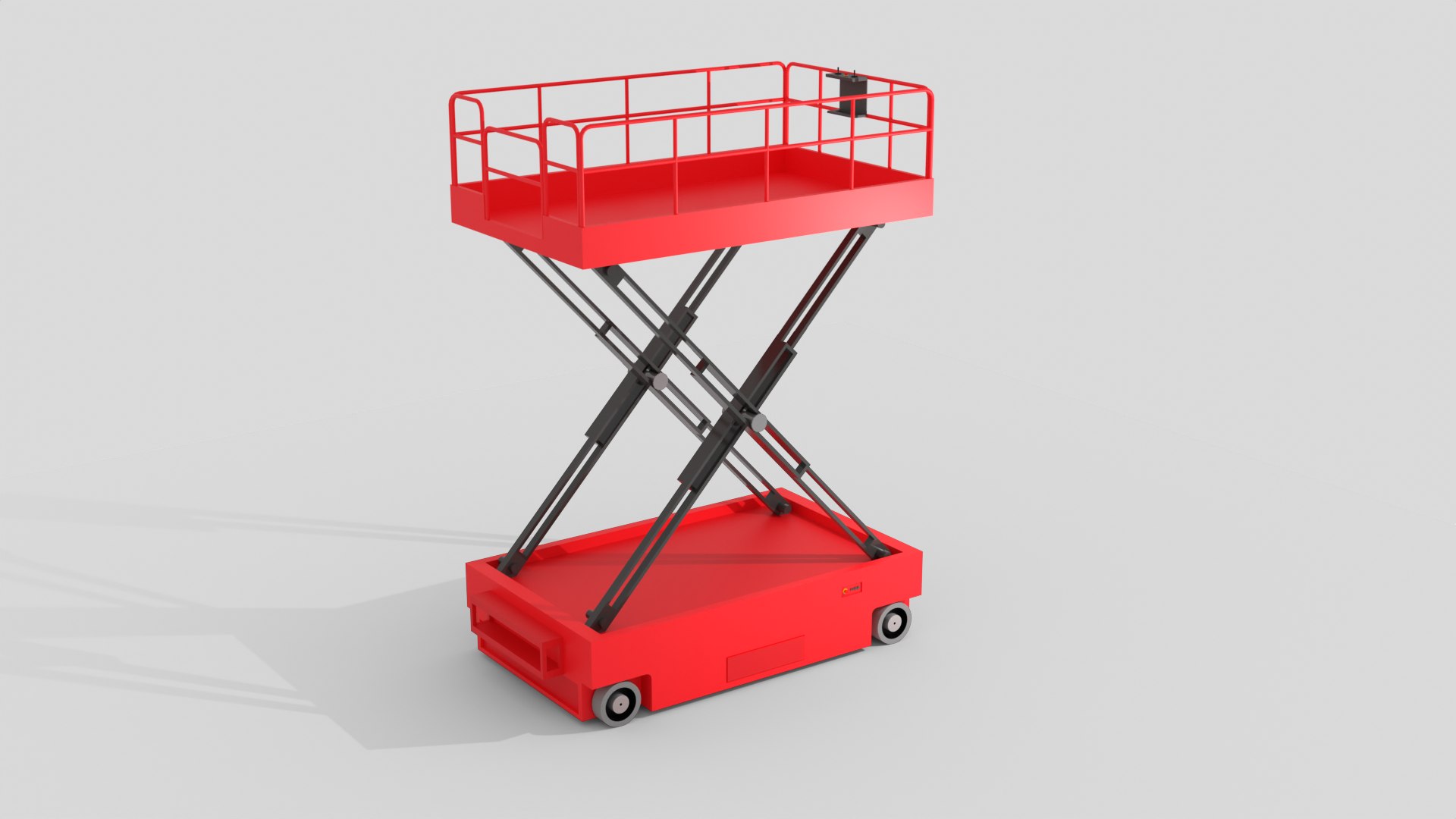 3D Model Scissor Lifter - Manlift Low-poly - TurboSquid 2181150