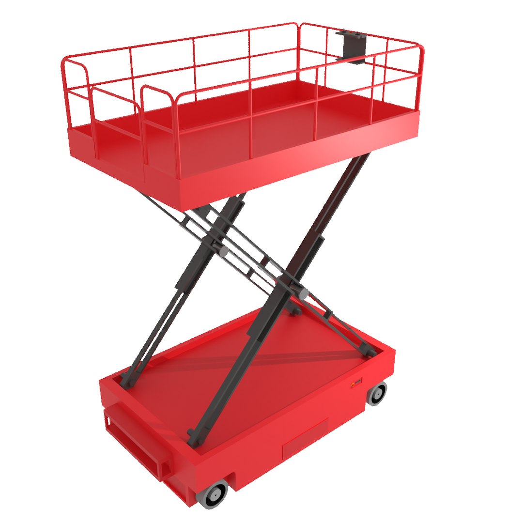 3D Model Scissor Lifter - Manlift Low-poly - TurboSquid 2181150