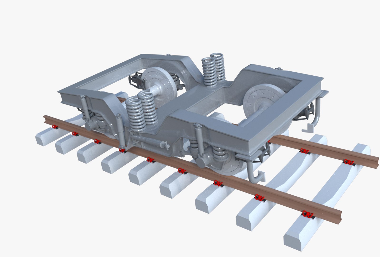 Locomotive Bogie 3D Model - TurboSquid 1407980