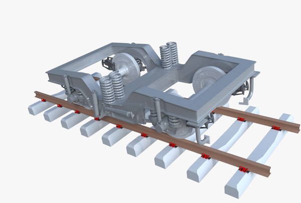 Locomotive bogie 3D model - TurboSquid 1407980