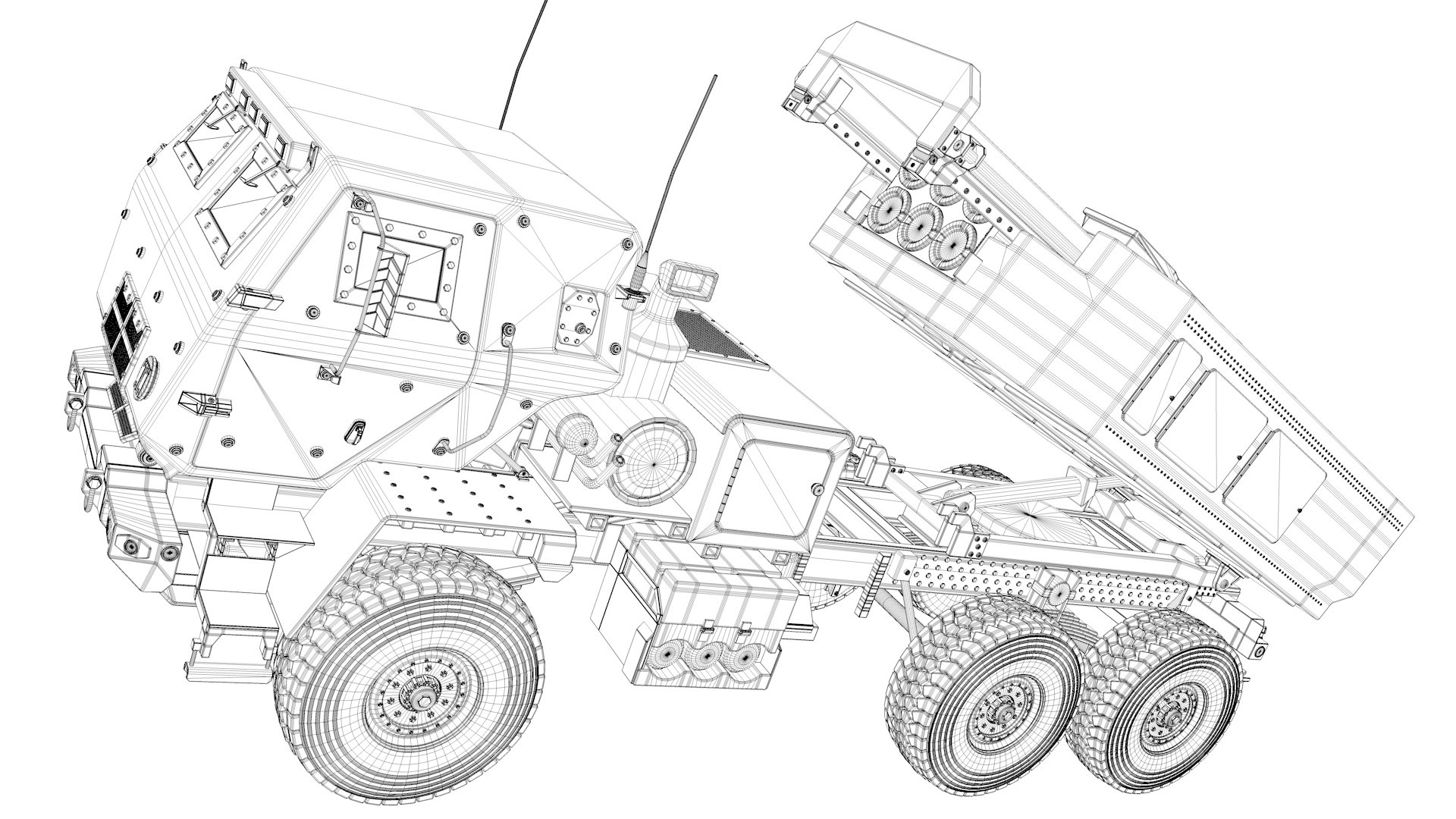 M142 HIMARS Multiple Rocket Launcher 3D Model - TurboSquid 2075372