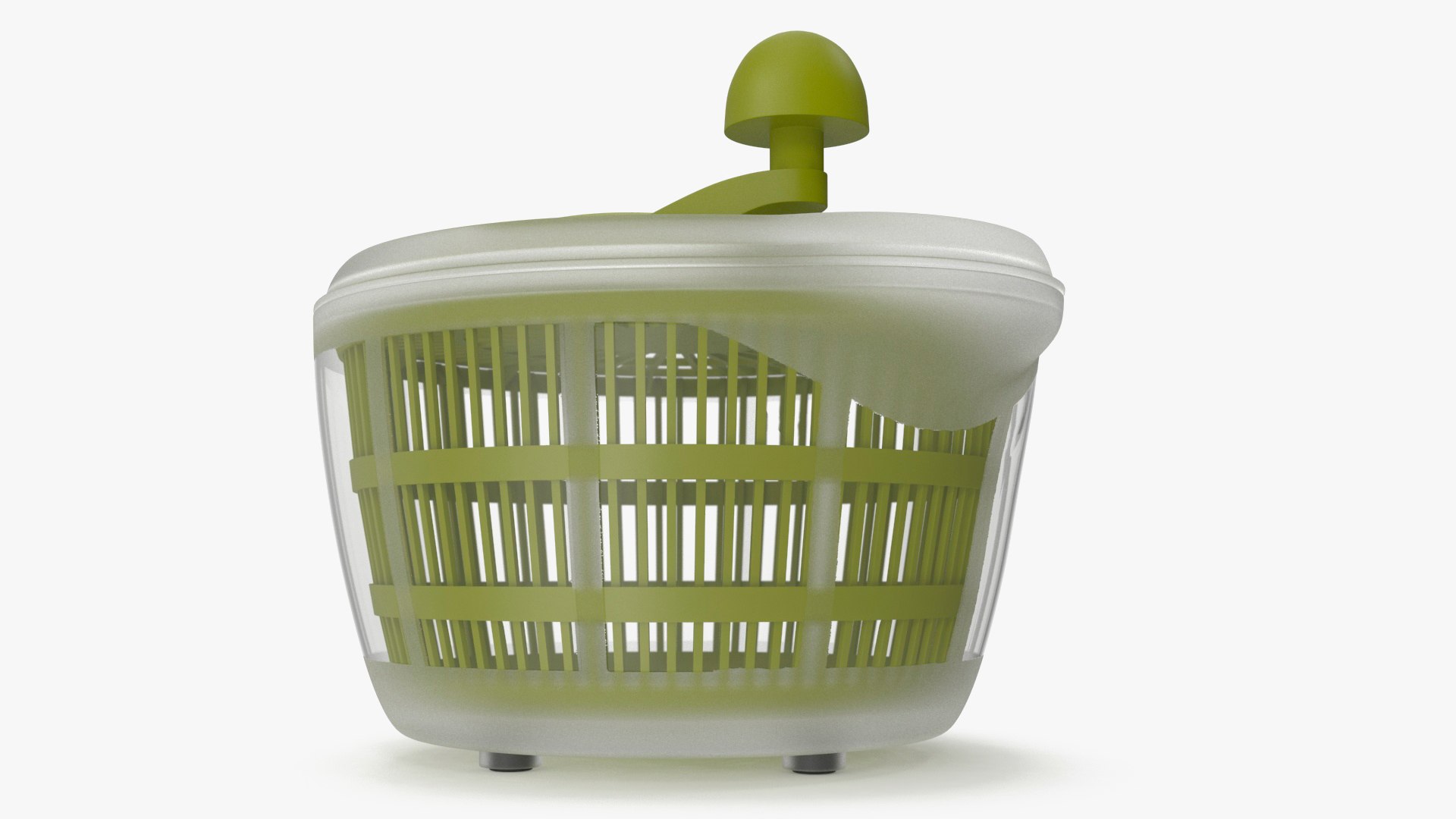3D Plastic Salad Spinner Green Model - TurboSquid 2127263