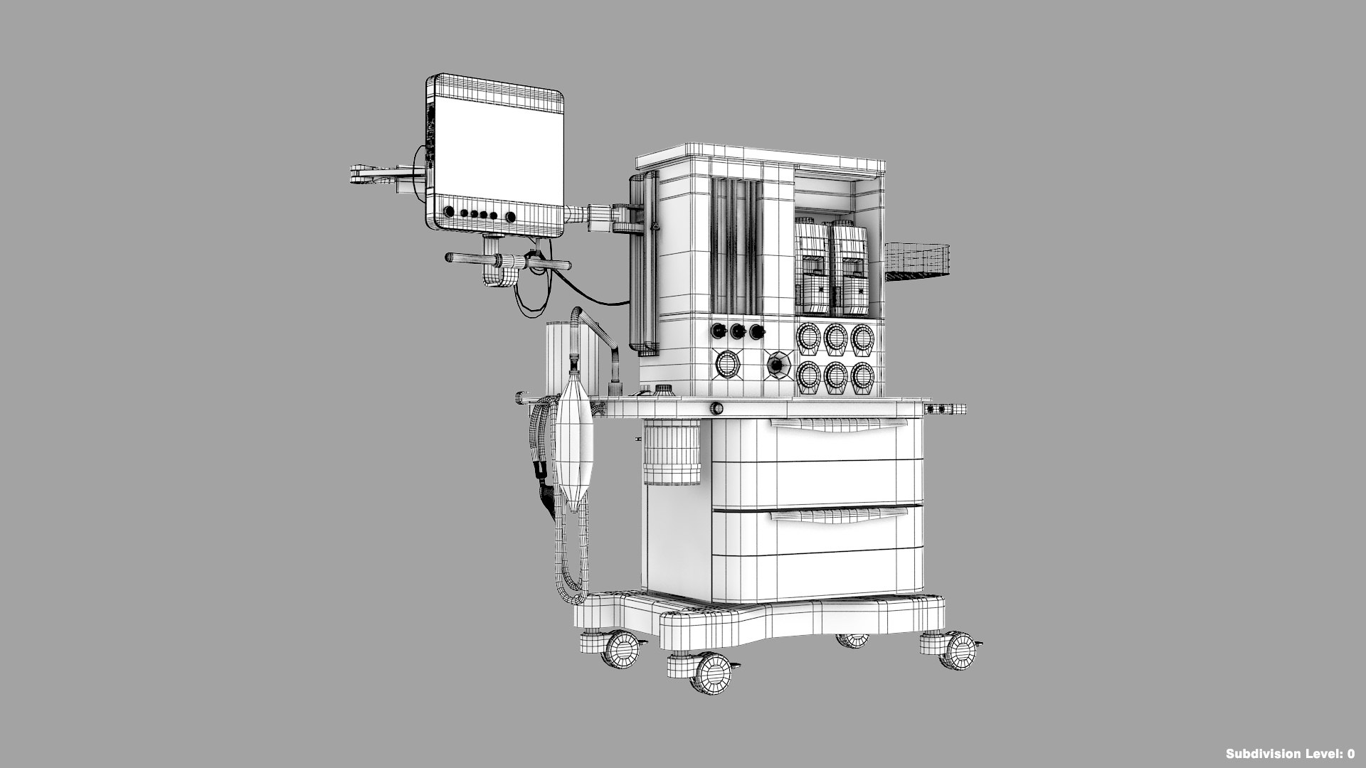 Anesthesia Machine 3D - TurboSquid 2065616