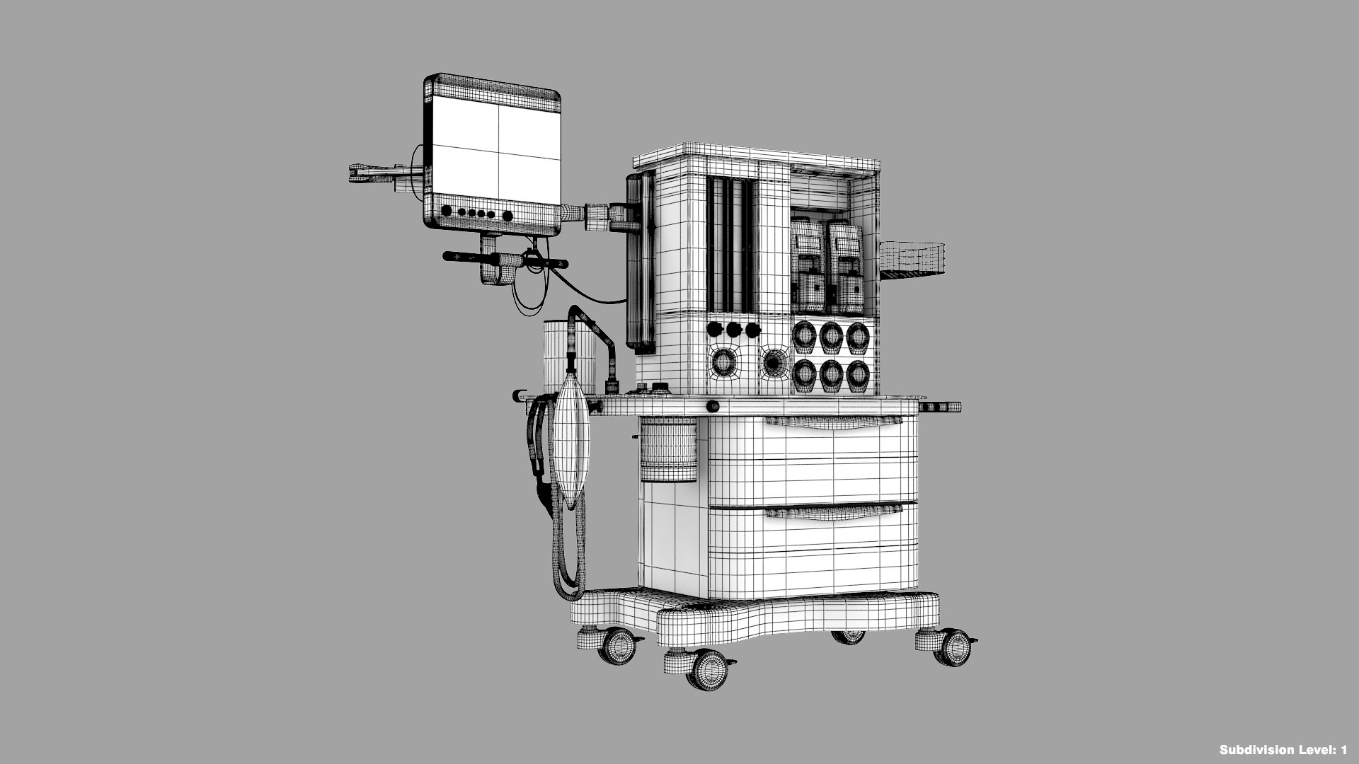 Anesthesia Machine 3D - TurboSquid 2065616