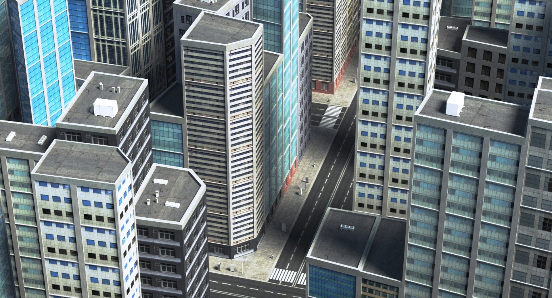 City Block 3d Model