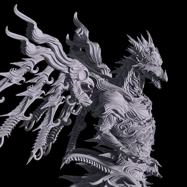 3D модель 3D Game Assets 3D print model Dragon Figure - TurboSquid 2033269