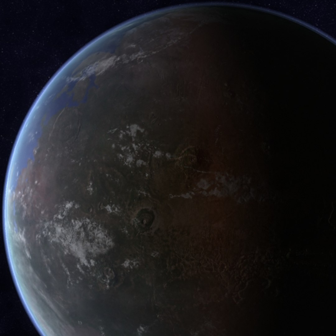 3d L Planets Mars Model