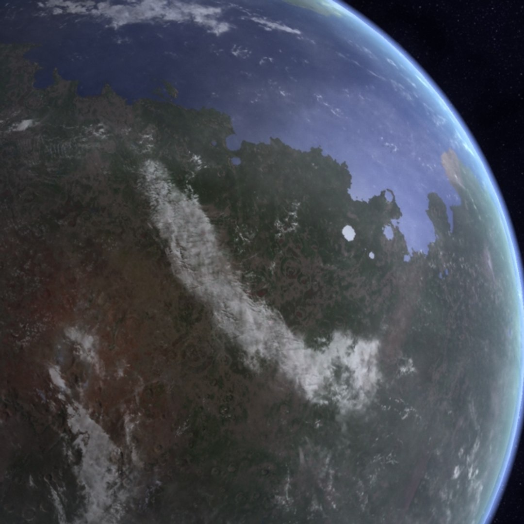 3d L Planets Mars Model