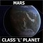 3d L Planets Mars Model