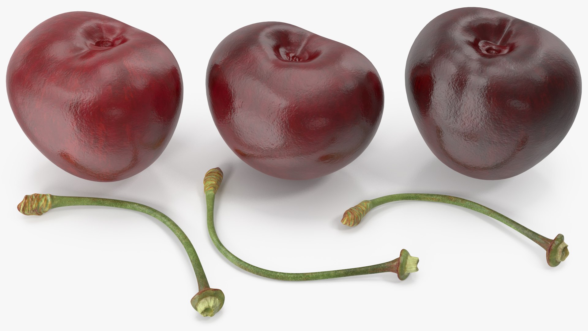 3D cherries model - TurboSquid 1590598